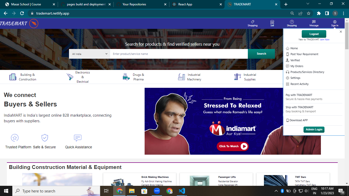 Web Developer Portfolio | MERN Stack Developer | Swarup Kadoli